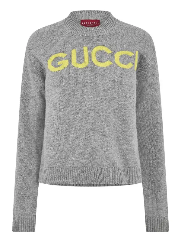 Gucci Simple Knitted Sweater - Gray