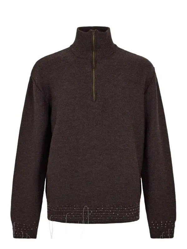 MAISON MARGIELA Broken Gauge" Knit Pullover - Black