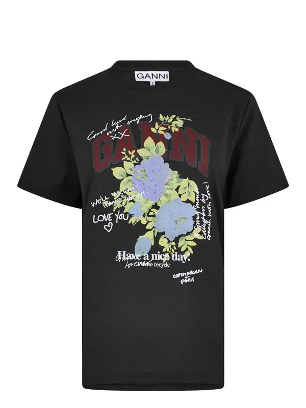 GANNI T-shirt - Black