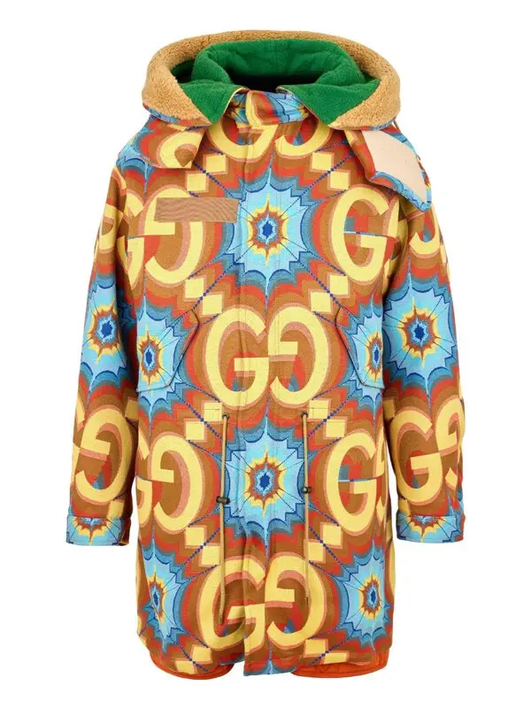 Gucci Weather-resistant Tailored Fit Softshell Jacket - Orange/yllw/mc