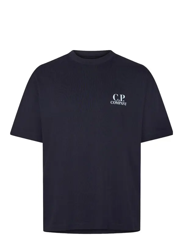 C.P. COMPANY Logo Crew-neck T-shirt - Black