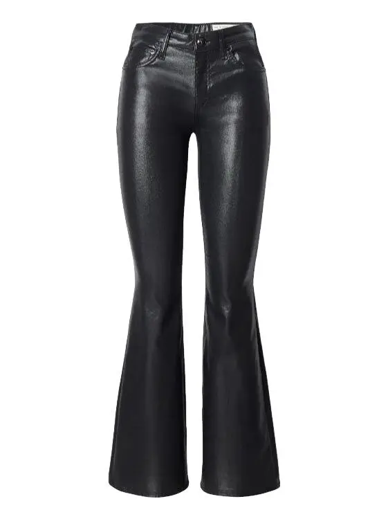 Rag & Bone Dahlia Flare Ld61 Pants - Blkcoated