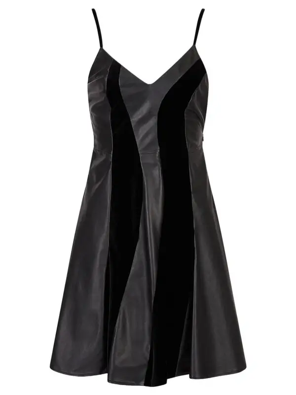 Emporio Armani Sleeveless V-neck Mini Dress - No