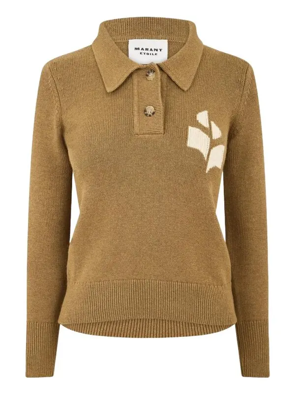 Isabel Marant Étoile Nola Knit Polo - Brown