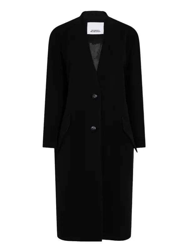 Isabel Marant Étoile Florane Ct Overcoat - Black
