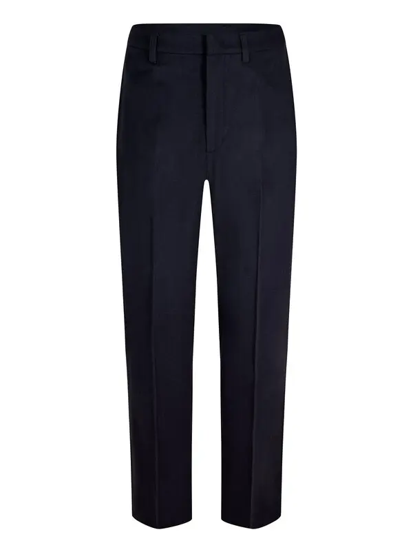 Emporio Armani Tailored Straight Leg Trousers - Black