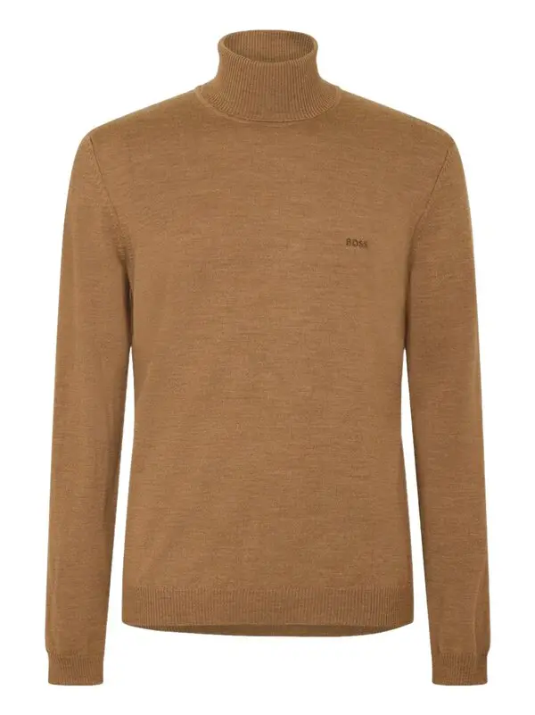 Hugo Boss Baldebert E Turtleneck Jumper - Brown