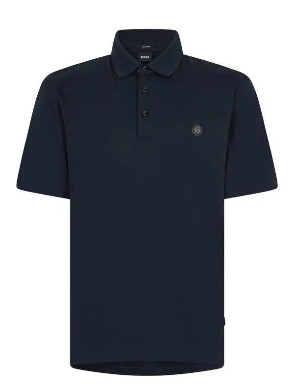 Hugo Boss Logo Short-sleeve Polo Shirt - Black