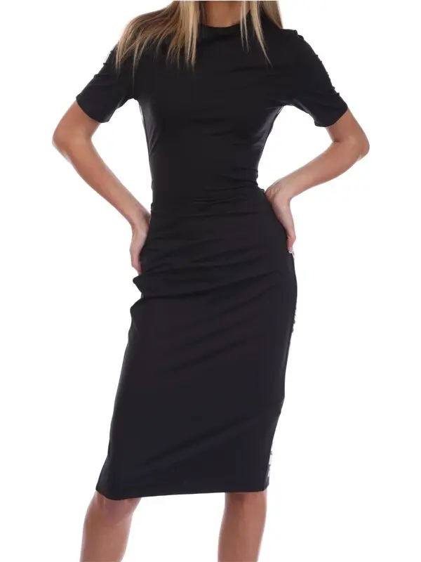 Off-White Athletic Logo Band Dress - Black