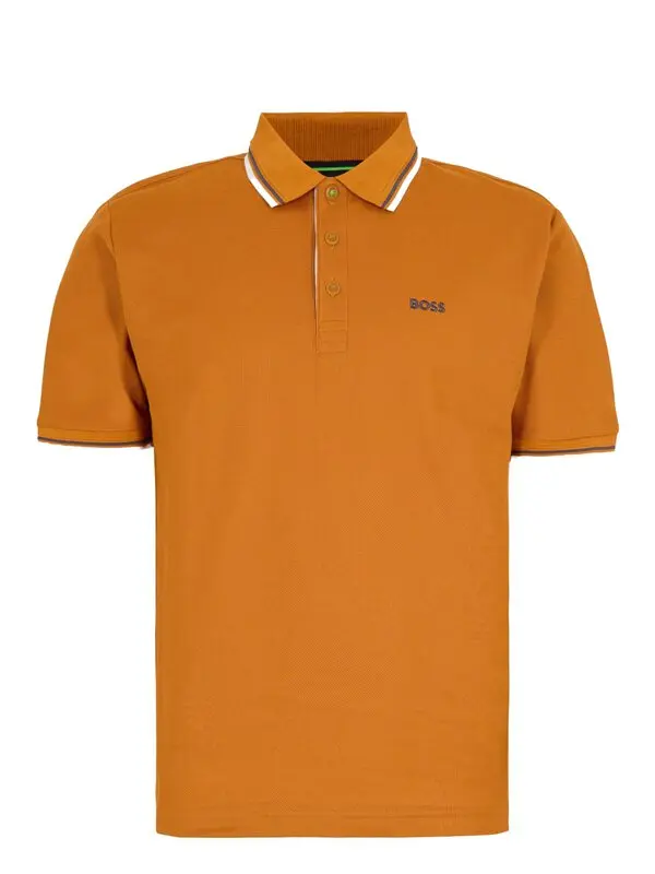 Hugo Boss Logo Short-sleeve Polo Shirt - Orange