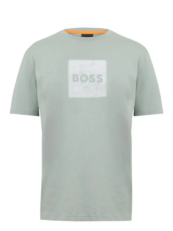 Hugo Boss Logo Crew-neck T-shirt - Gray
