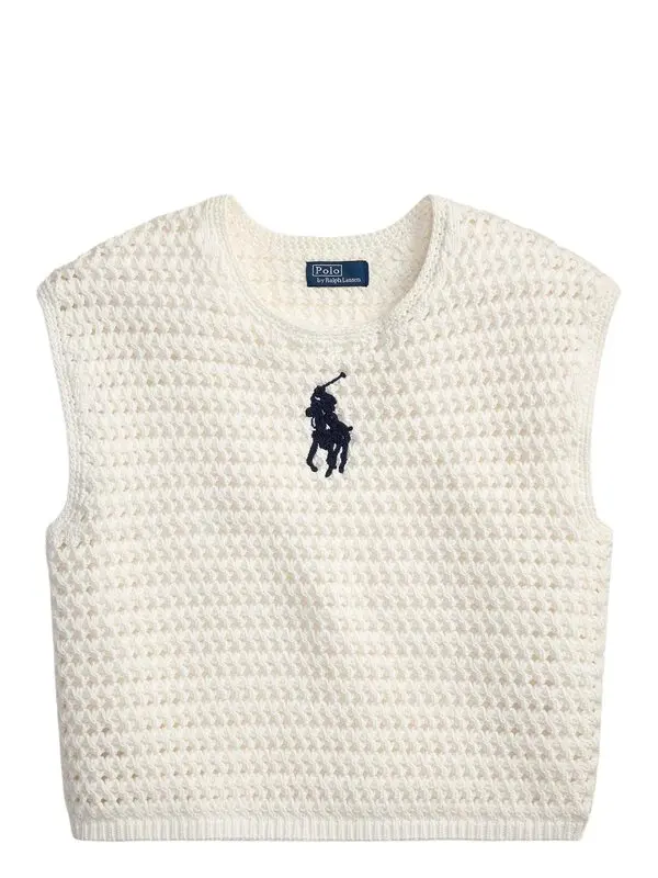 Polo Ralph Lauren Knitted Sweater Vest - White