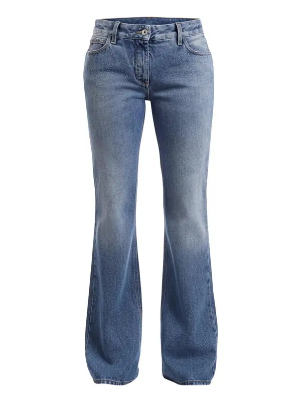 Off-White Slim-fit Flared Jeans - Blue