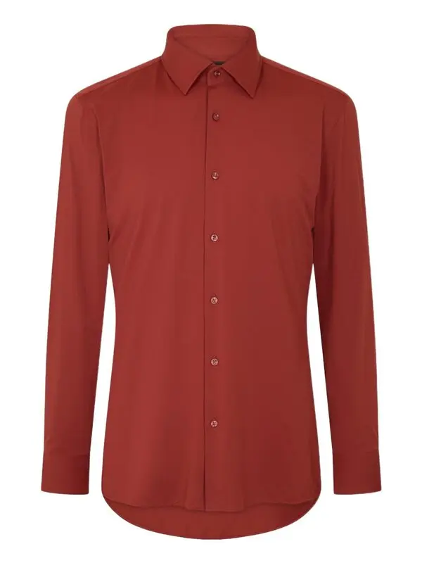 Hugo Boss P Hank Kent Long Sleeve Oxford Shirt - Red