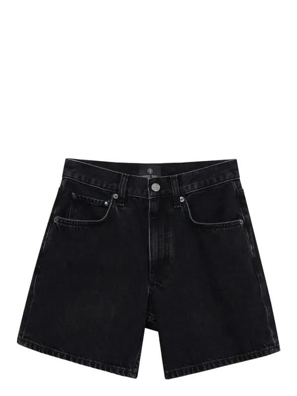 ANINE BING Five-pocket Denim Shorts - Black