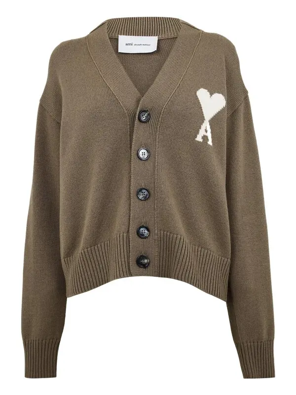 AMI Paris Cardigan - Brown