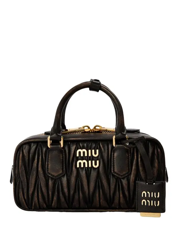 Miu Miu Arcadie Matelasse Mini Bag - Black