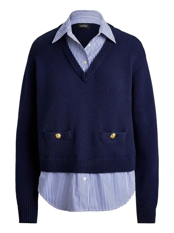 Ralph Lauren Faux Two-piece Knitwear - No