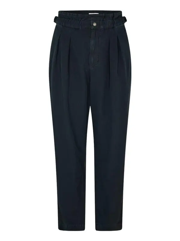 Isabel Marant Étoile High-waisted Pleated Casual Pants - Black