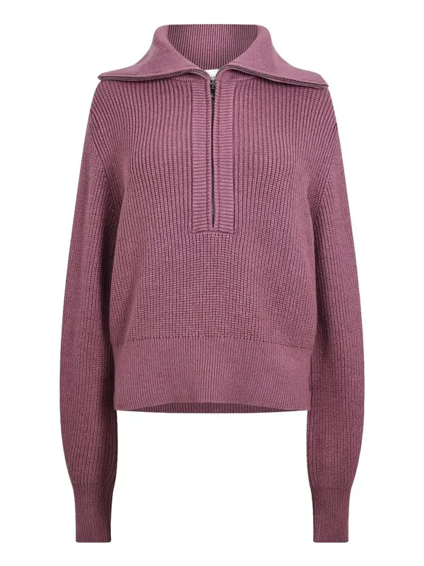 Varley Maura Knitted Crew-neck Pullover - Lavender