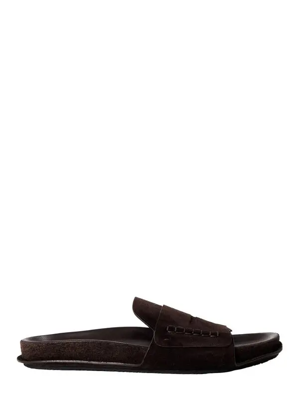 Jacquemus Jacquard Pool Sliders - Black