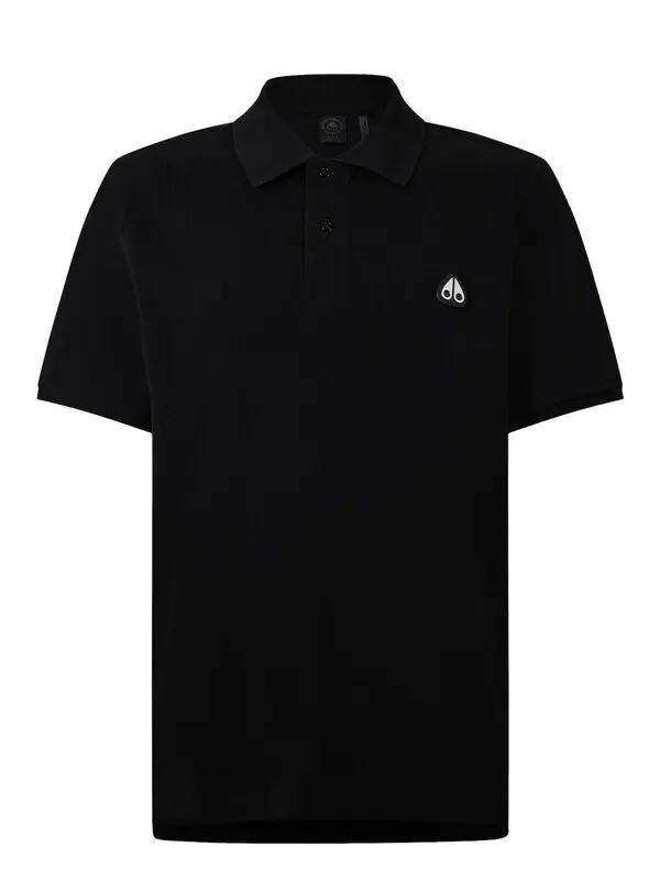 Moose Knuckles Short-sleeve Polo Shirt - Black
