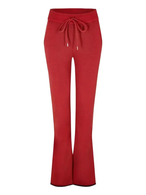 VIVIENNE WESTWOOD Flared Joggers With Saturn Embroidery - Red