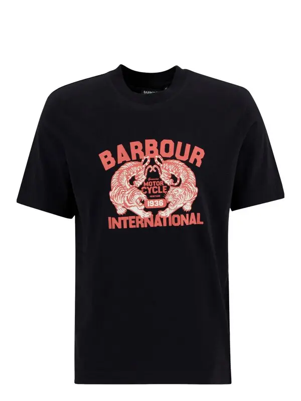 Barbour Logo Short-sleeved T-shirt - Black