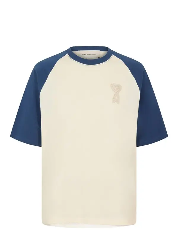 AMI Paris Crochet Adc T-shirt - White