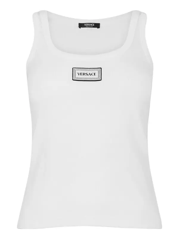 Versace Sleeveless Tank Vest - White