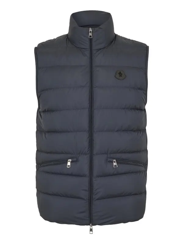 Moncler Quilted Down Vest - Black