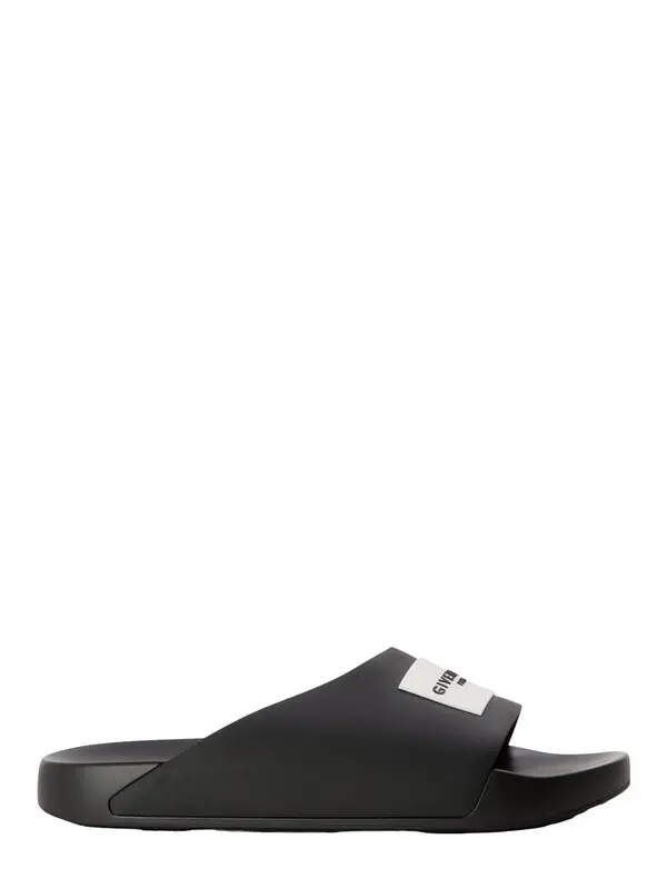Givenchy Rubber Pool Sliders - Black