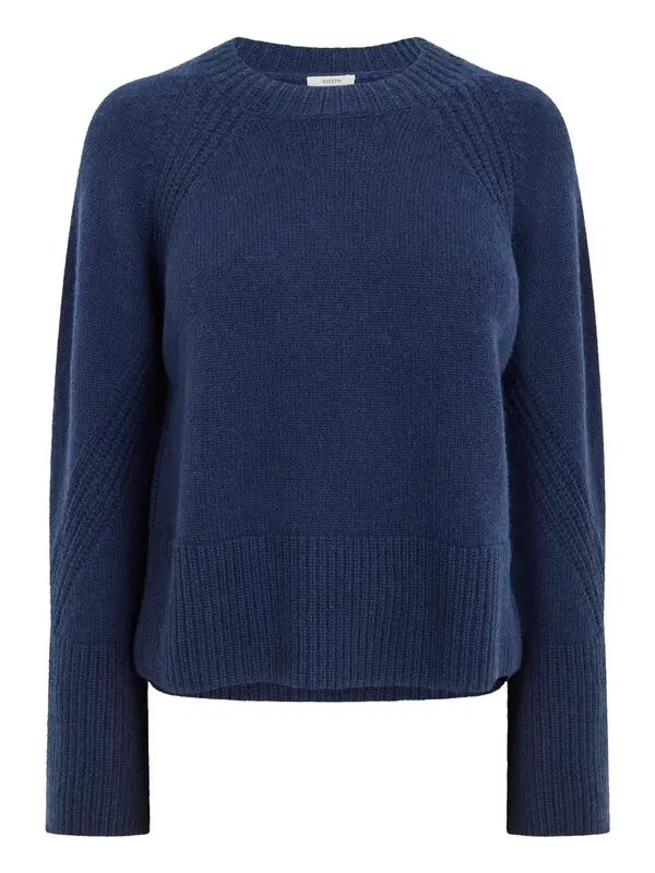 JOSEPH Crew Neck Long Sleeve Sweater - Blue