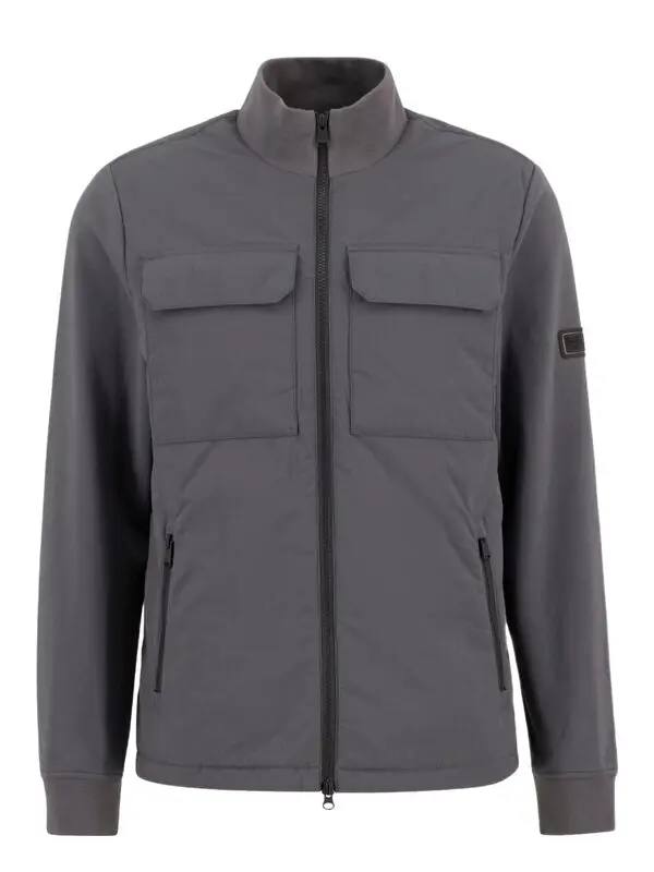 Barbour Long Sleeve Zip Jacket With Pockets - Black