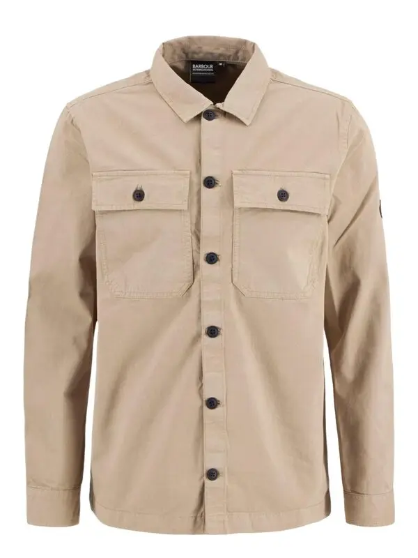 Barbour Arlo Cotton Long Sleeve Overshirt - Nude