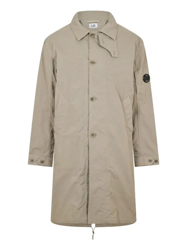 C.P. COMPANY Button-down Trench Coat - Nude