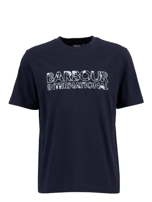 Barbour Printed T-shirt - Black