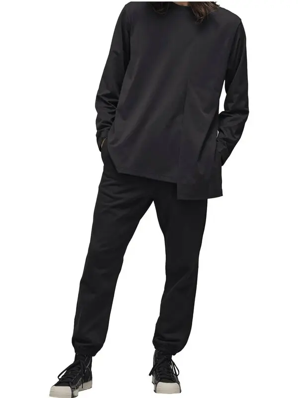 Y3 Logo Track Pants - Black