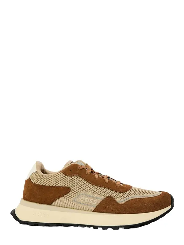 Hugo Boss Color-block Low-top Trainers - Nude