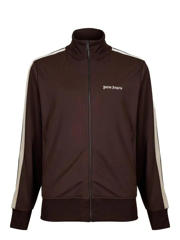 Palm Angels Slim-fit Sports Jacket With Logo Branding - Black