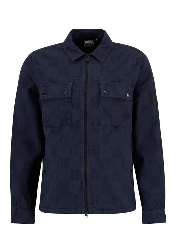 Barbour Textured Zip-up Casual Jacket - Black