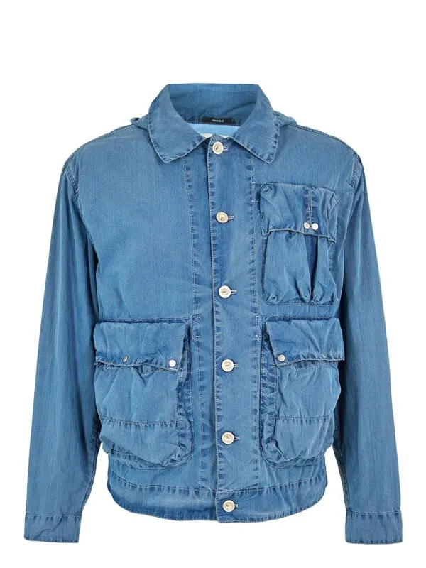 C.P. COMPANY Denim Utility Jacket - Blue