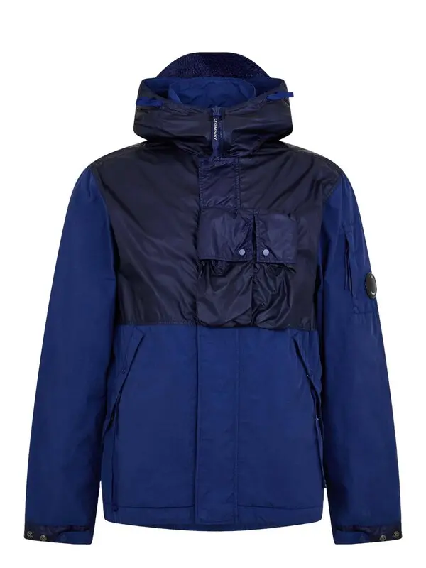 C.P. COMPANY Two-tone Hooded Jacket - Blue