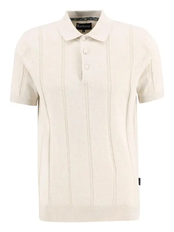 Barbour Wellburn Short-sleeved Polo Shirt - White