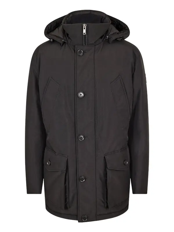 Hugo Boss Parka Coat - Black