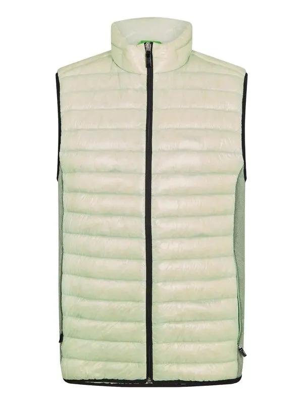 Hugo Boss Padded Zip-up Gilet - Nude