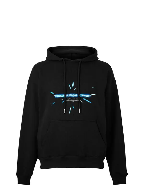 Off-White Hooded Sweatshirt - Black
