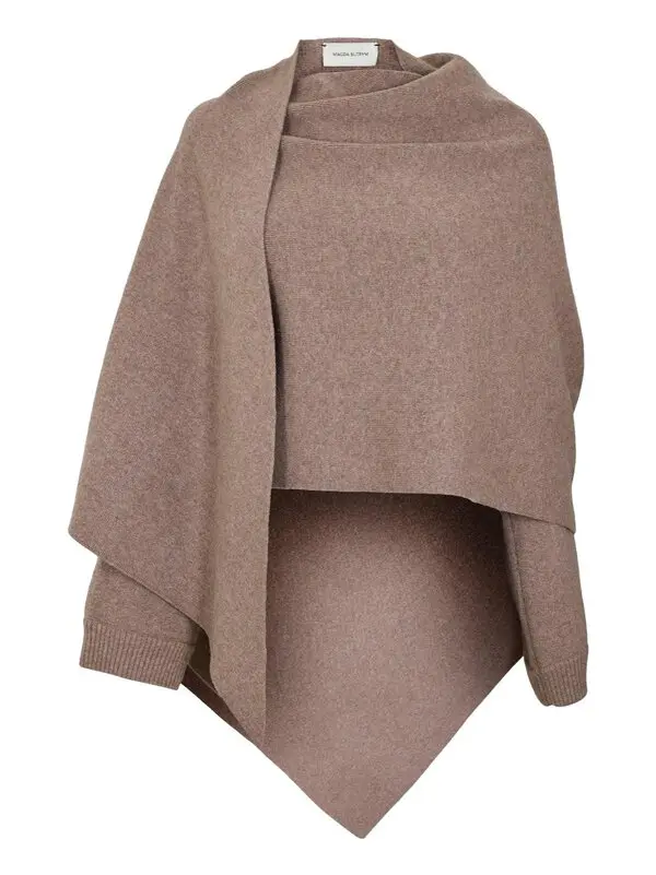 Magda Butrym Knitted Shawl - Brown