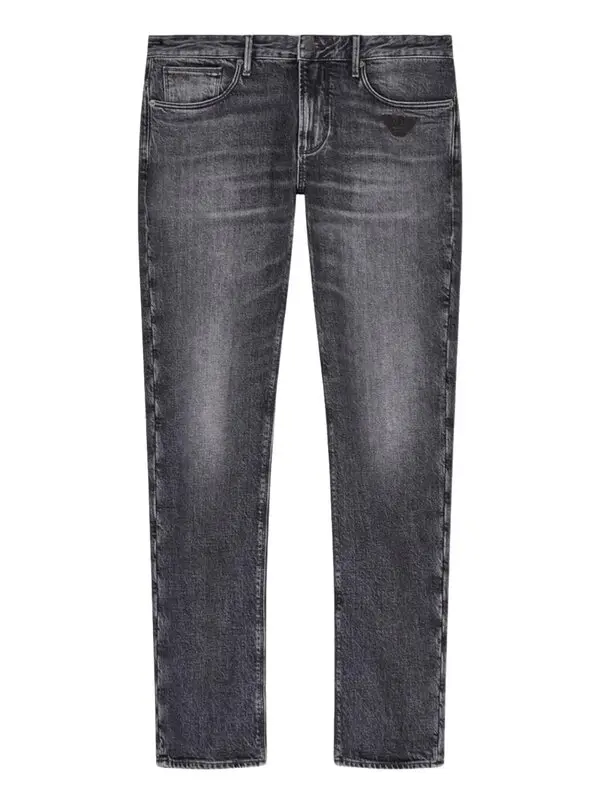 Emporio Armani J06 Slim-fit Trousers - Black