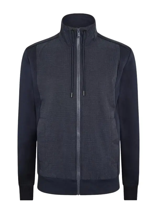 Hugo Boss P Shepherd Short Sleeve Zip Hoodie - Black